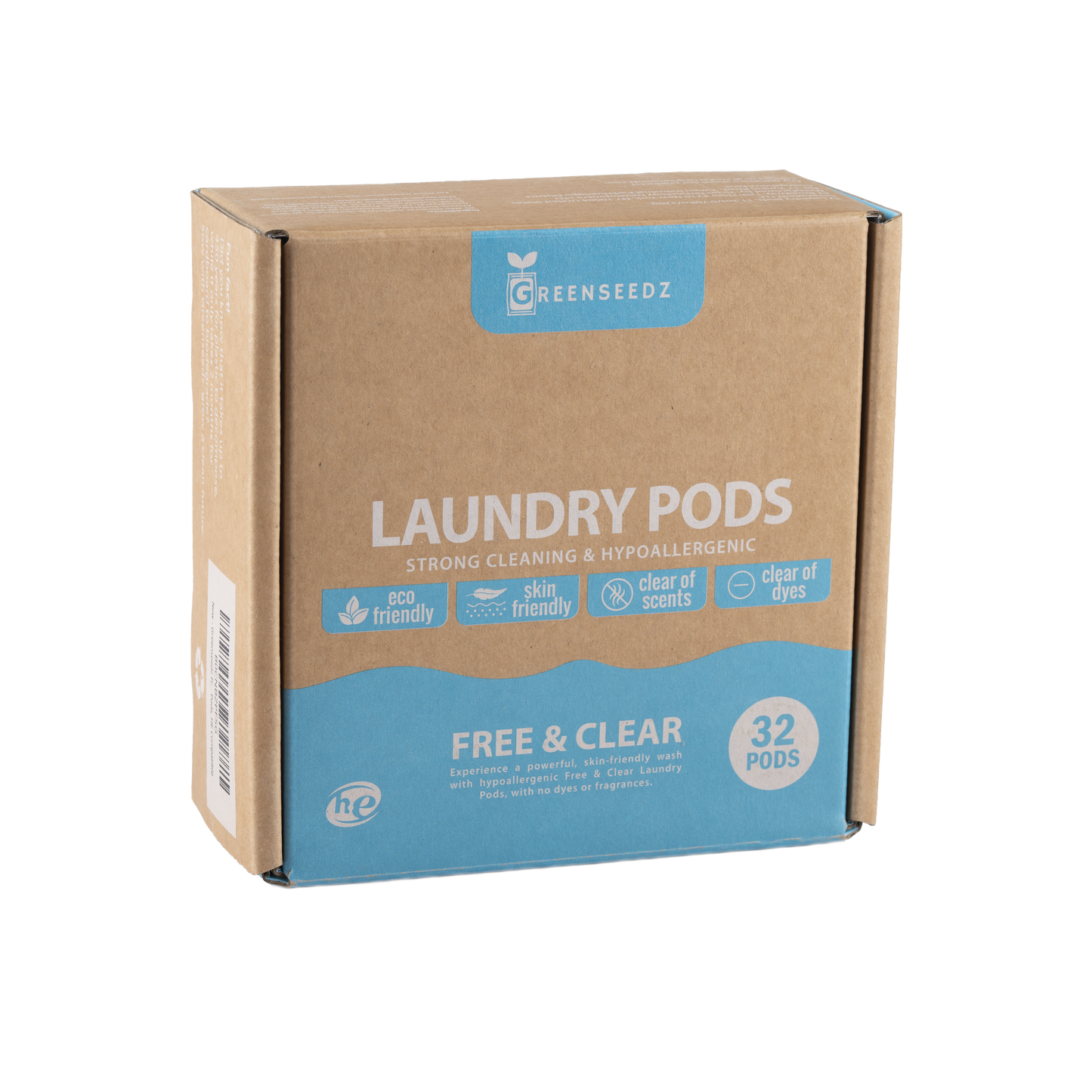 Free & Clear Laundry Detergent Pods, 32 Pacs – Greenseedz